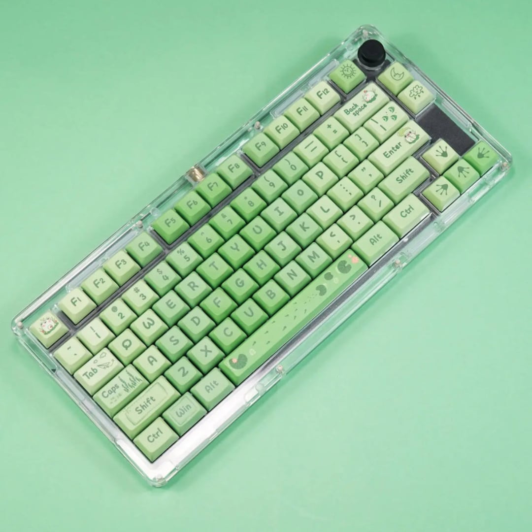 GREEN Keycaps Artisan Keycaps Keycaps Set Custom Keycaps Pbt Keycaps ...