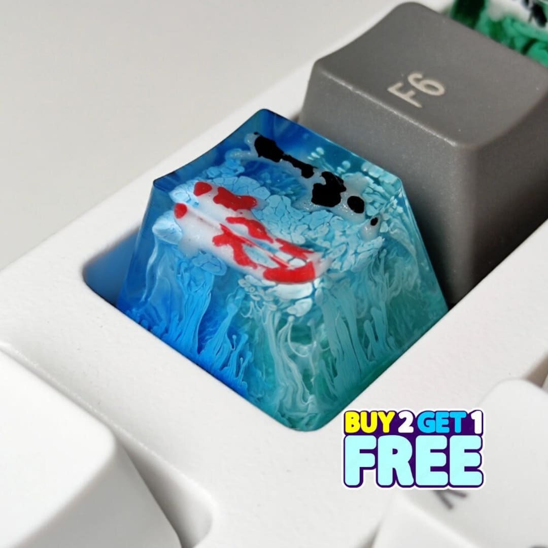 CUTE Artisan Keycap Art Custom Keycap Resin Keycap Mechanical Keyboard ...