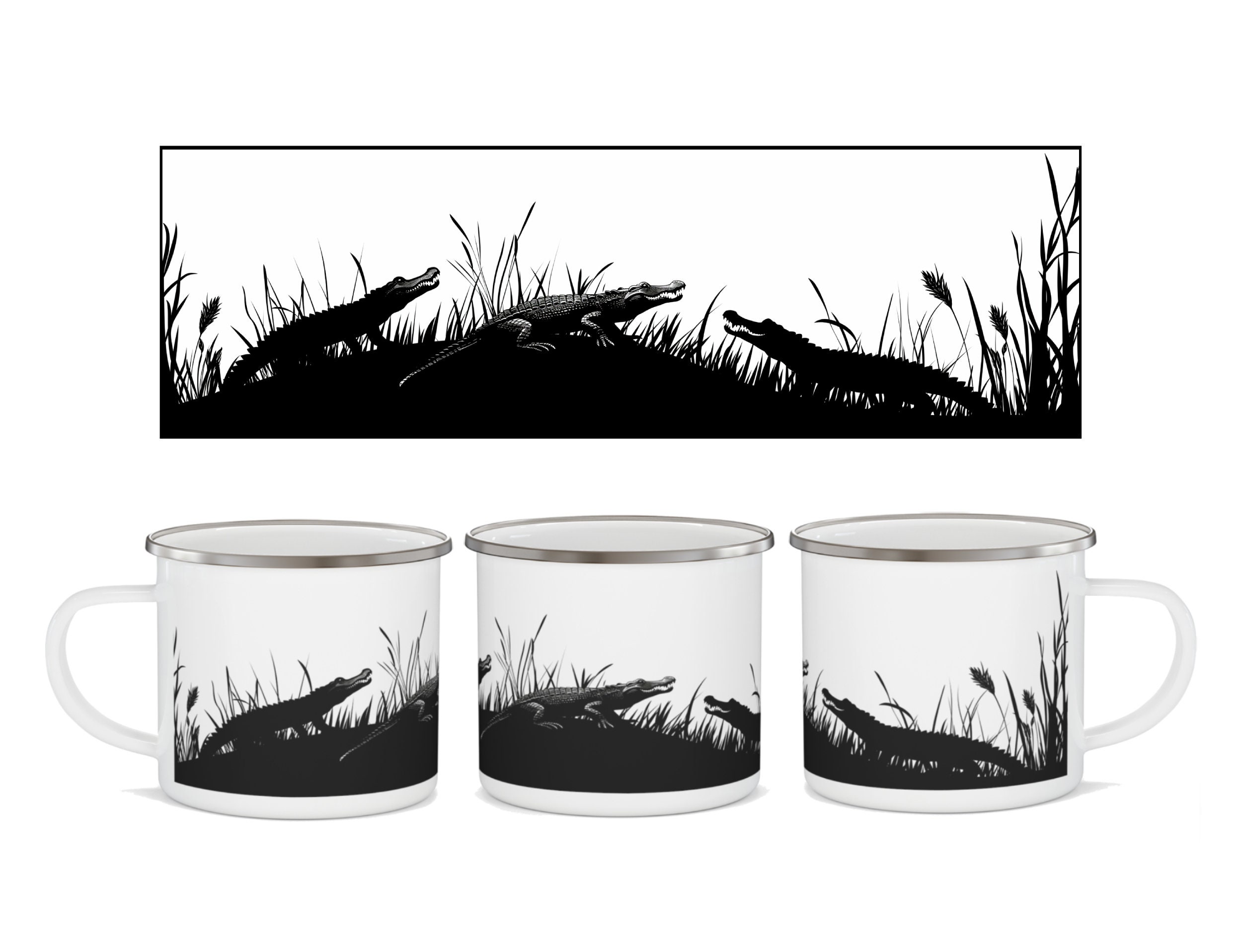 Alligator Mug | Alligator Gift | Camping Alligator Mug | Three ...