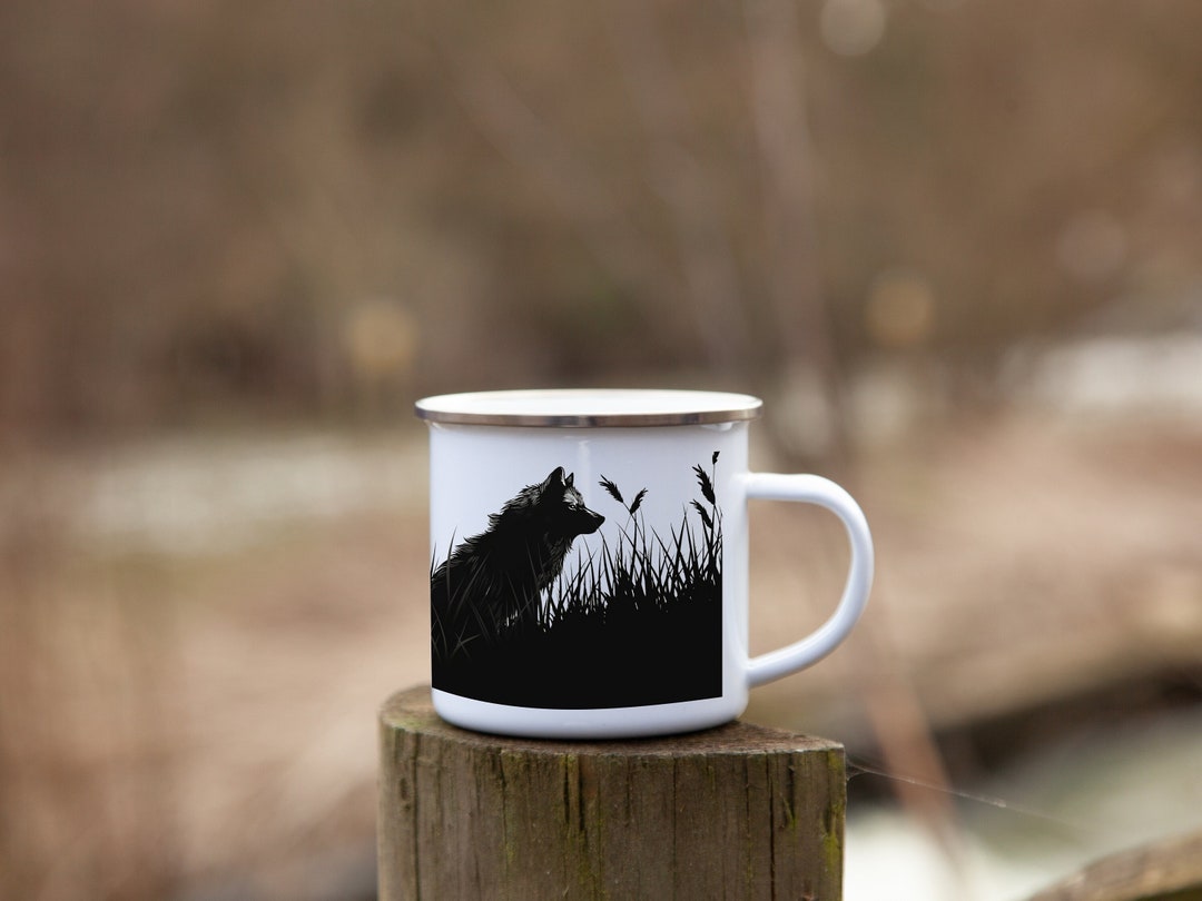 Wolf Mug | Wolf Pack in High Grass | Wolves Family | Wolf Gift | Wolves ...