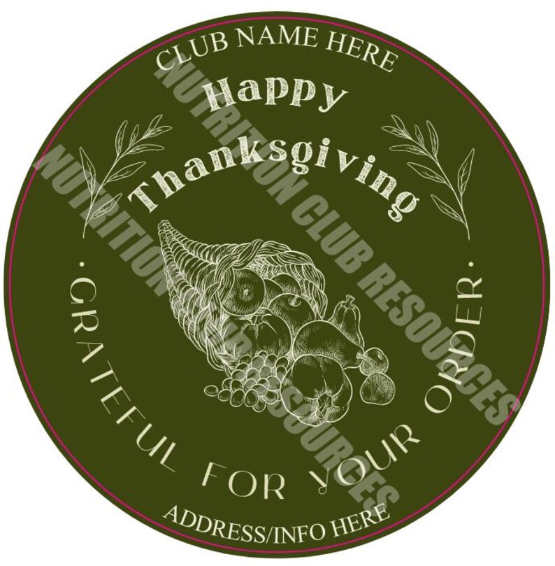 Thanksgiving Sticker Set 6- Festive Fun Turkey Gratitude Gobble ...