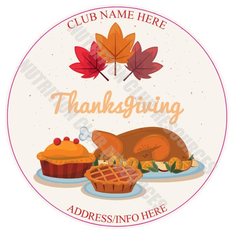 Thanksgiving Sticker Set 6- Festive Fun Turkey Gratitude Gobble ...