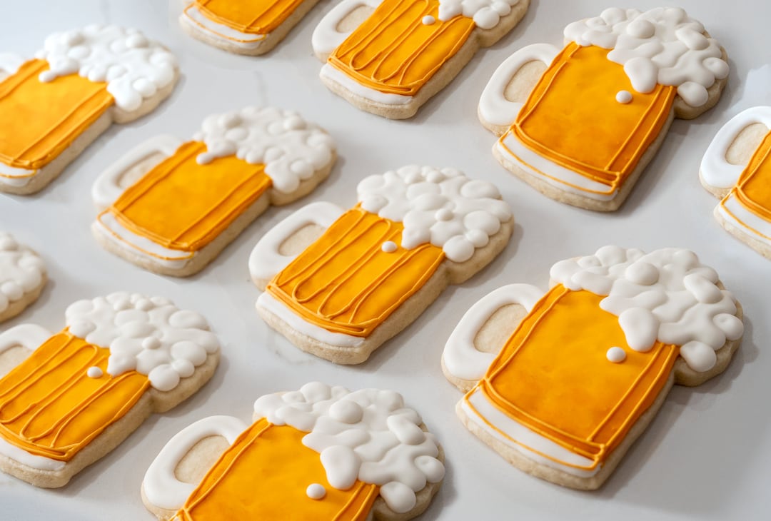 Beer Sugar Cookies, 21st Birthday Gift, Father's Day Treat for Beer ...