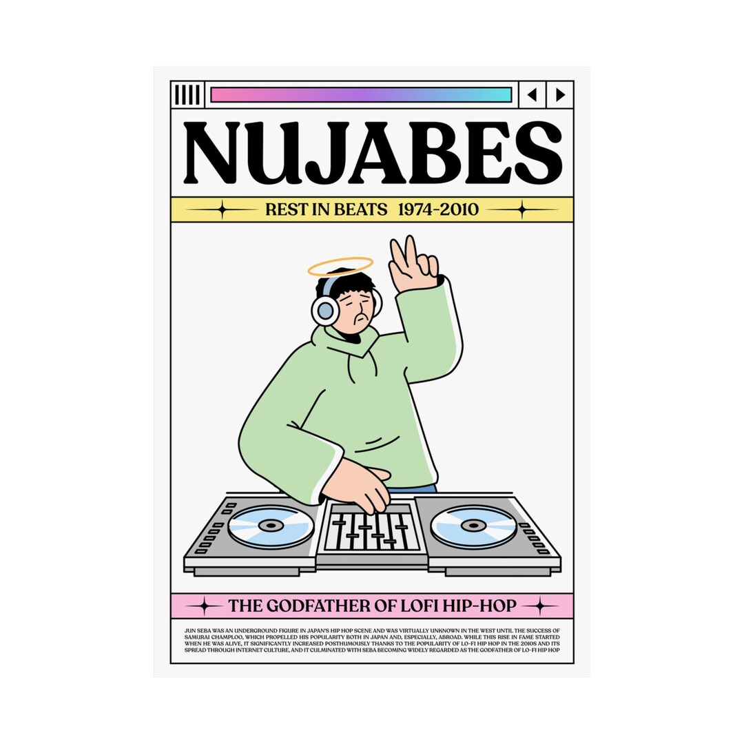Nujabes Fanmade Poster, Jun Seba Poster, Hip Hop Poster, Lofi Poster ...