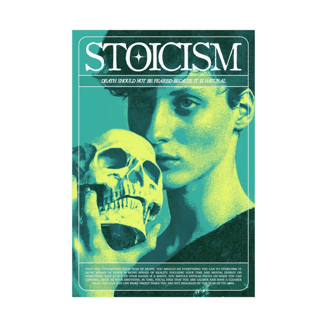 Stoicism Poster, Xerox Art, Xerox Graphic T-shirt, Dark Art Graphic ...