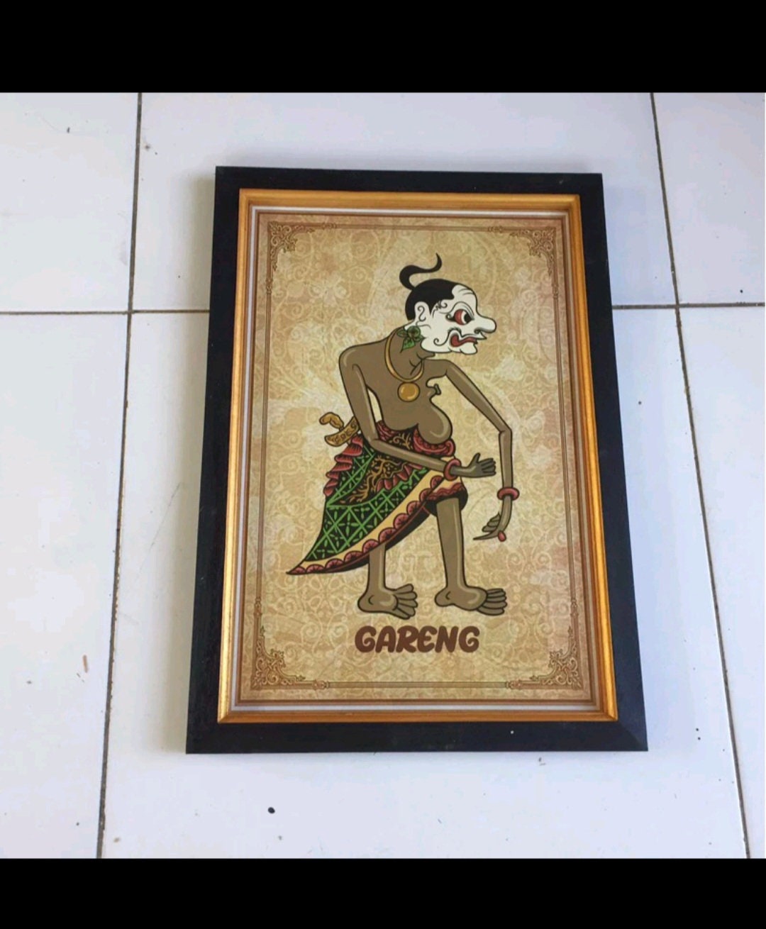 Wall Decoration Paintings of Puppet Characters Gareng - Etsy
