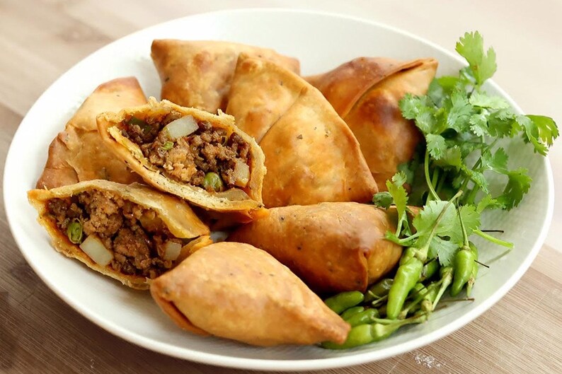 Beef Samosa Foods Digital Recipe, Simple Cooking Recipes - Etsy