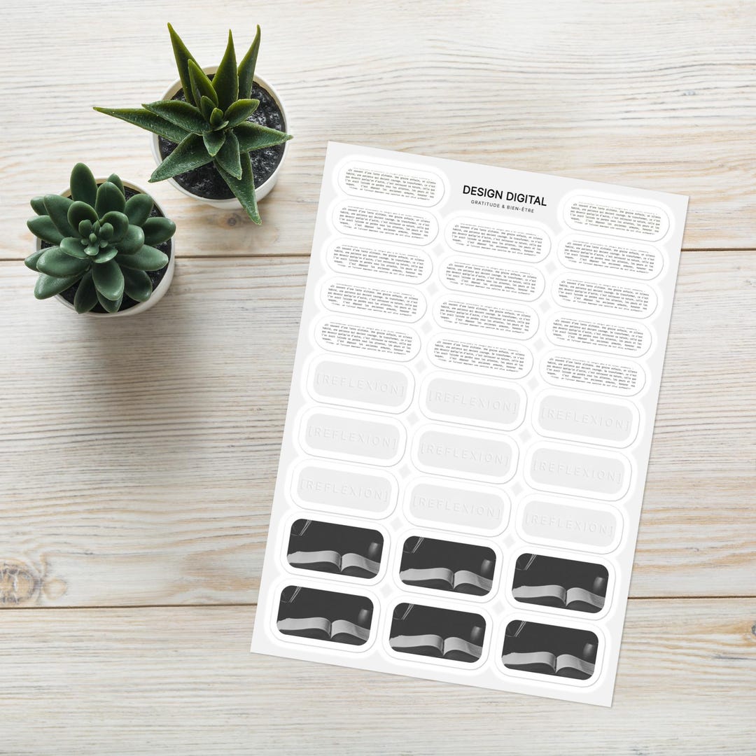 Minimalist Stickers for Planner, Gratitude Journals, Bullet Journal ...