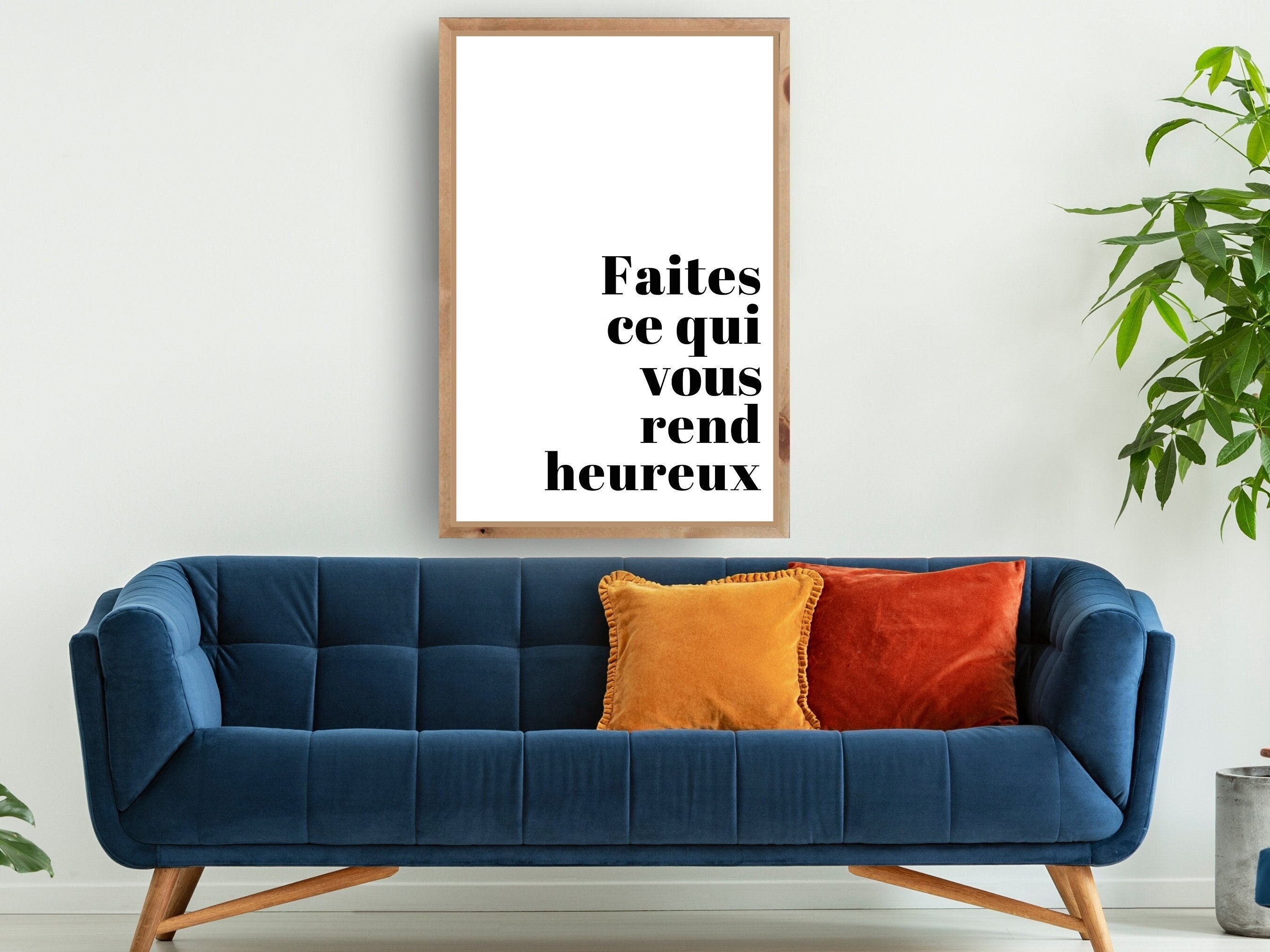 Printed Poster Positive Inspiring Quote in French, Motivating Poster in ...