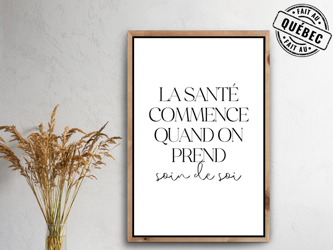 Digital Poster With Inspirational French Quote French Positive ...