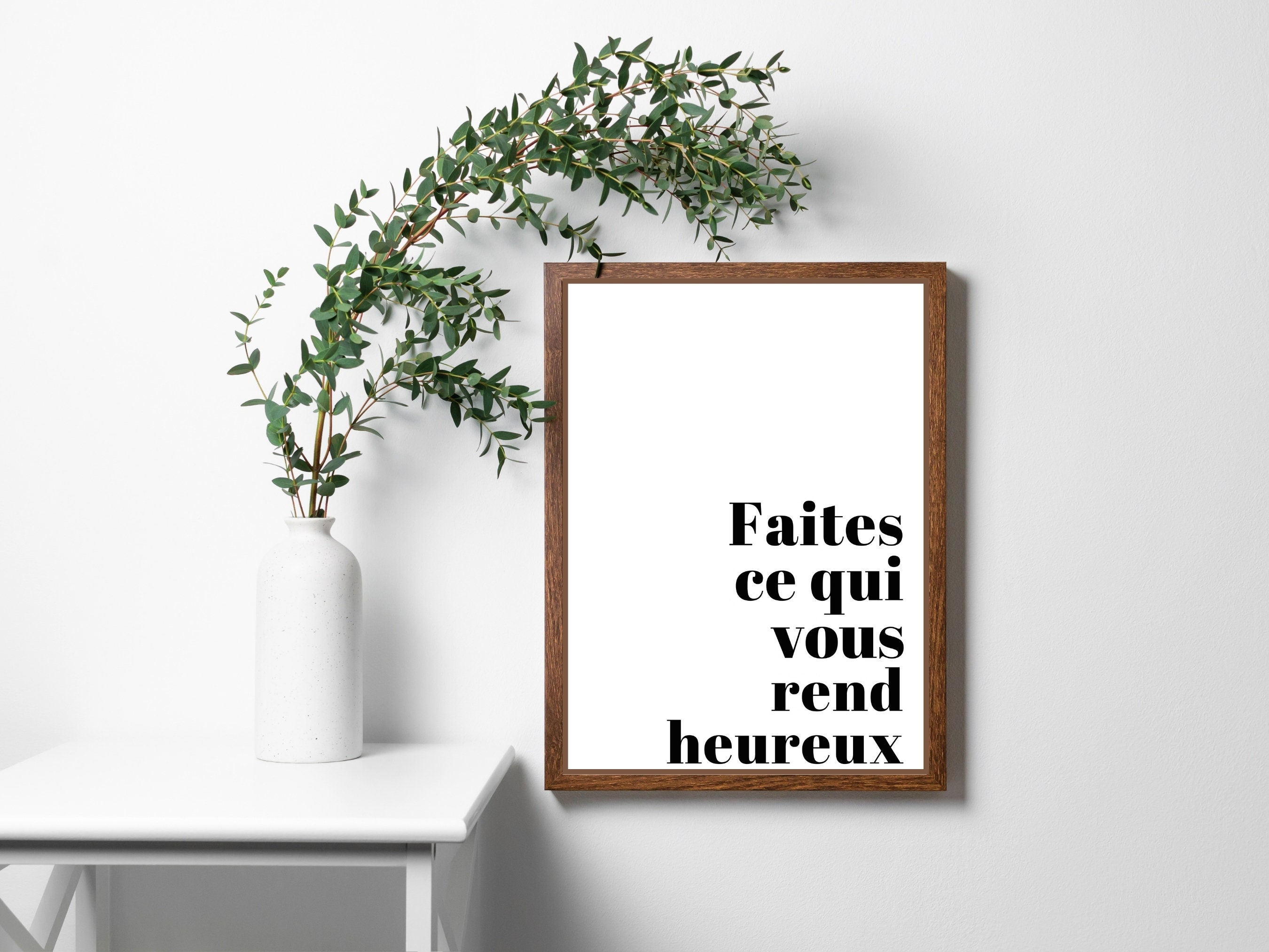 Printed Poster Positive Inspiring Quote in French, Motivating Poster in ...