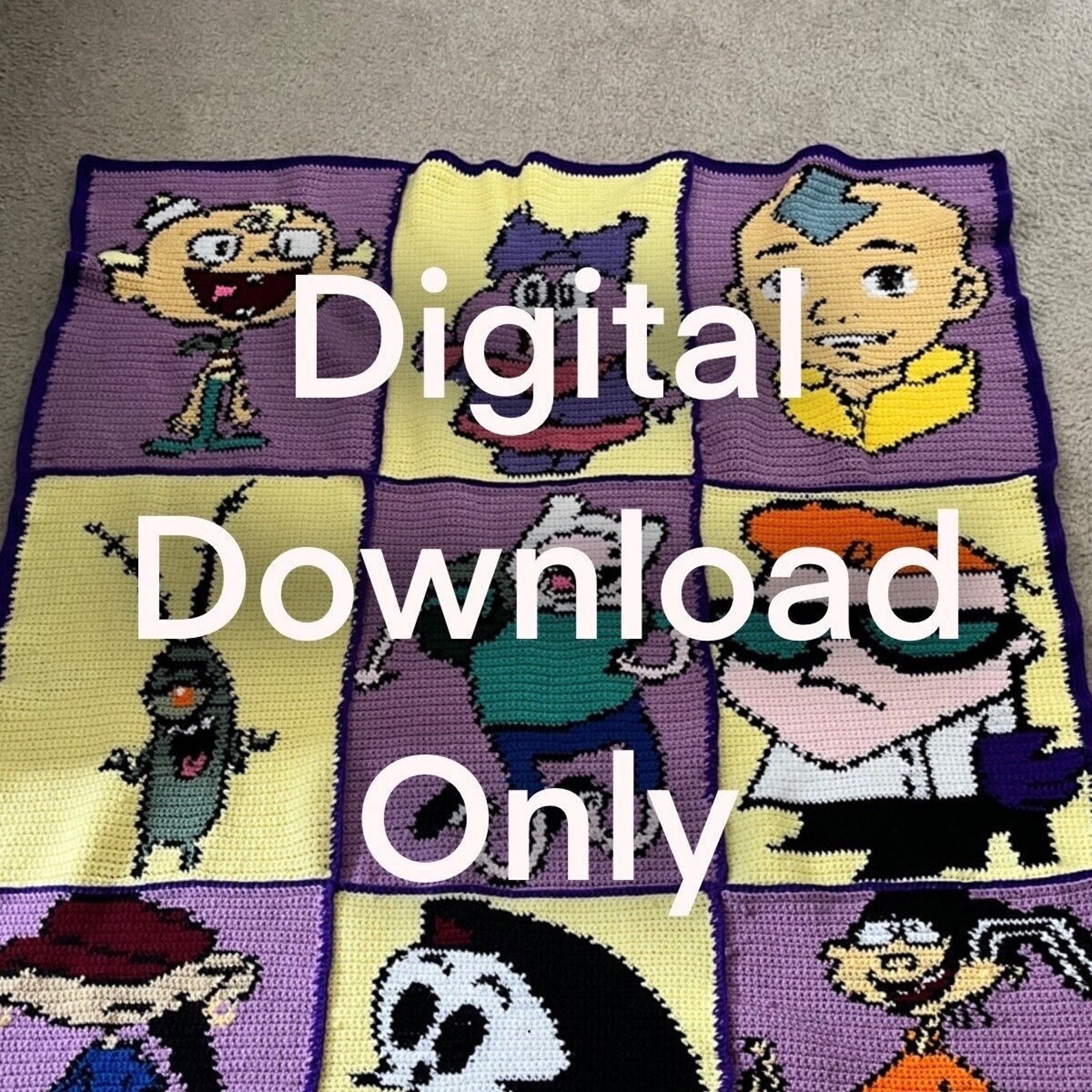 DIGITAL DOWNLOAD: Cartoon Medley Graph Pattern - Etsy