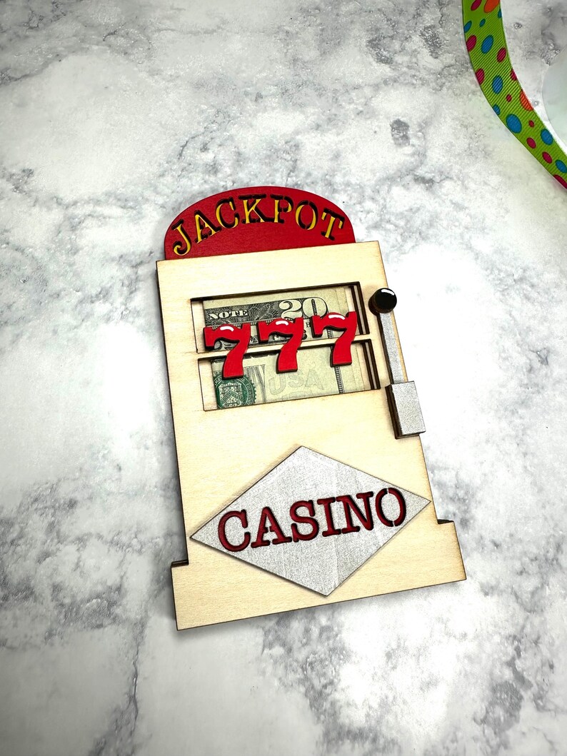 Slot Machine | Handmade Gift Card Holder | Friend Gift | Casino Gift ...