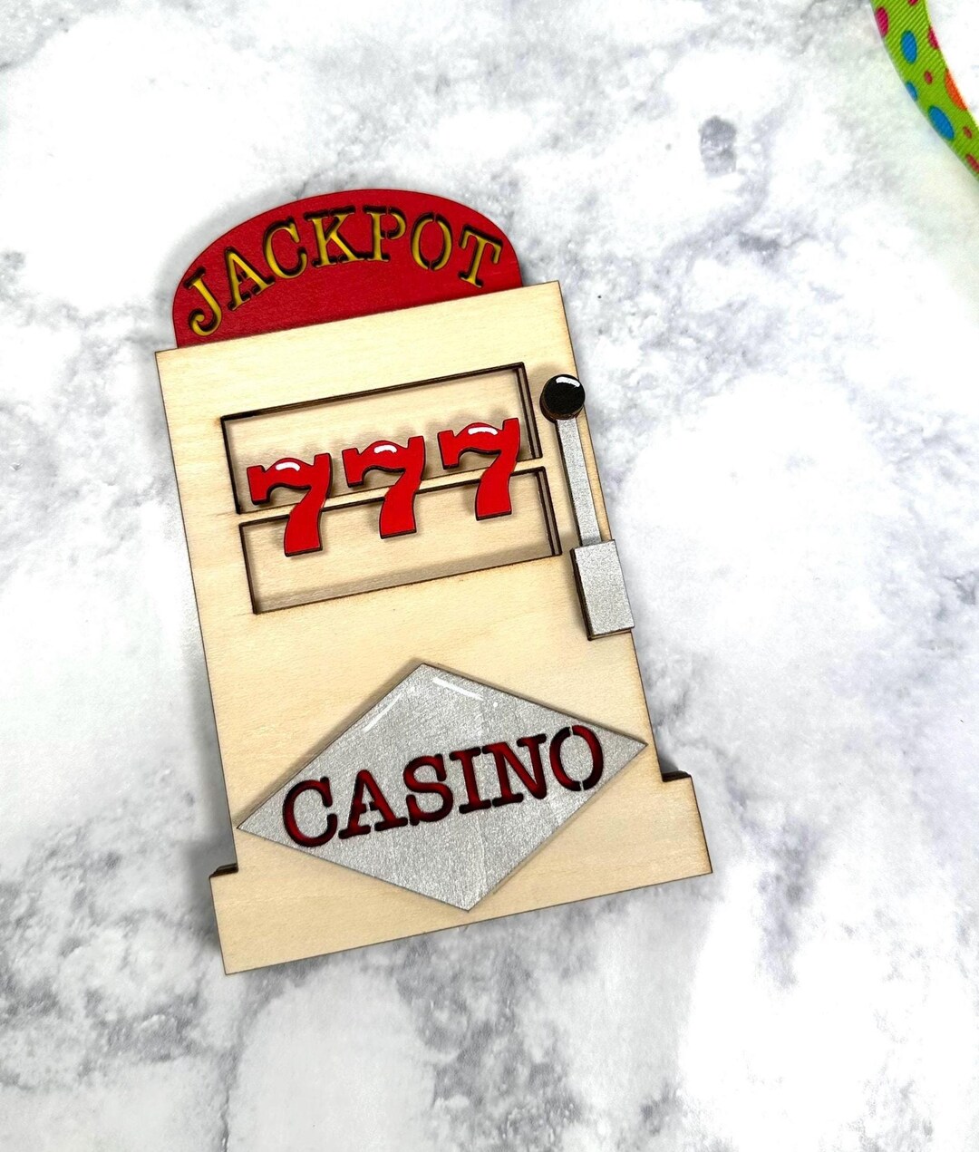 Slot Machine | Handmade Gift Card Holder | Friend Gift | Casino Gift ...