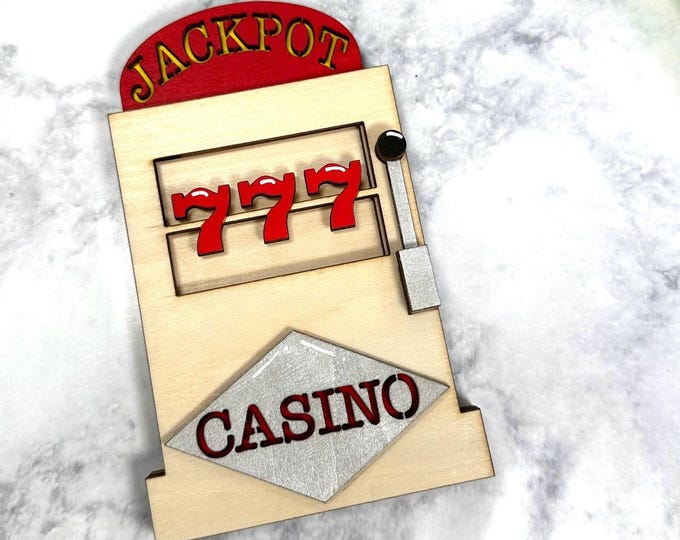 Slot Machine | Handmade Gift Card Holder | Friend Gift | Casino Gift ...