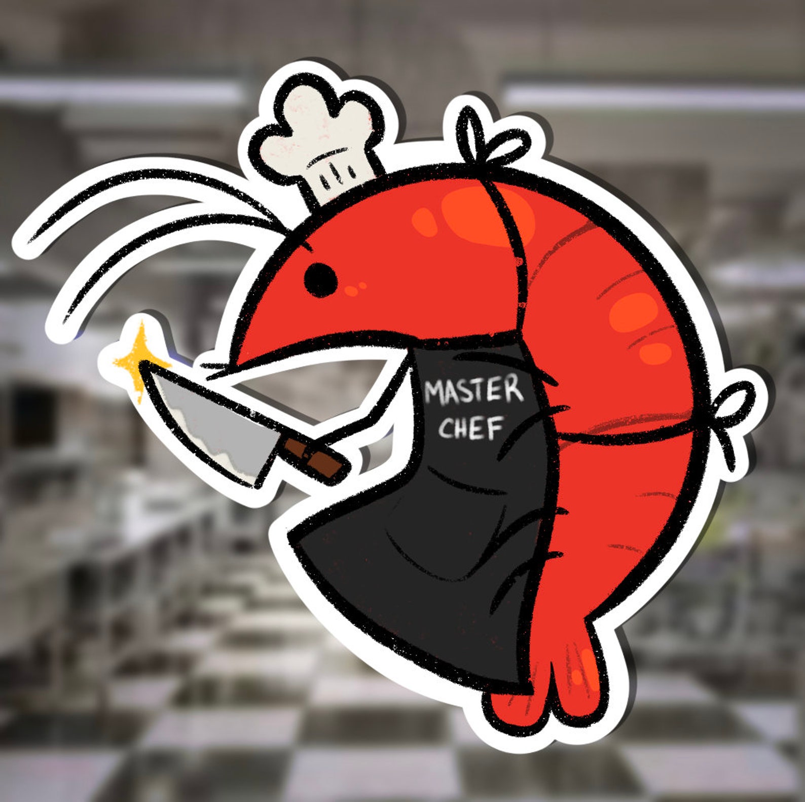 Shrimp Fried Rice Meme Sticker Shrimp Chef Funny Meme Sticker Cooking ...