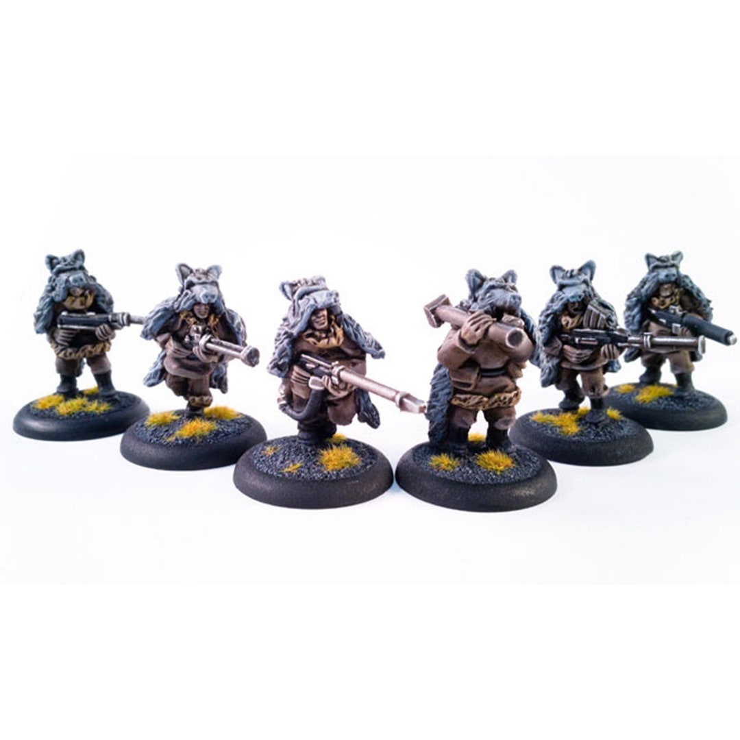 Wolf Pelts Special Weapons Team - Sci-fi Miniatures - 28mm - Etsy
