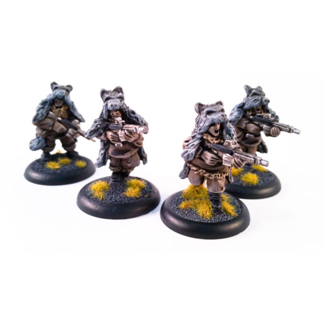 Wolf Pelts Trooper Squad - Sci-fi Miniatures - 28mm - Etsy