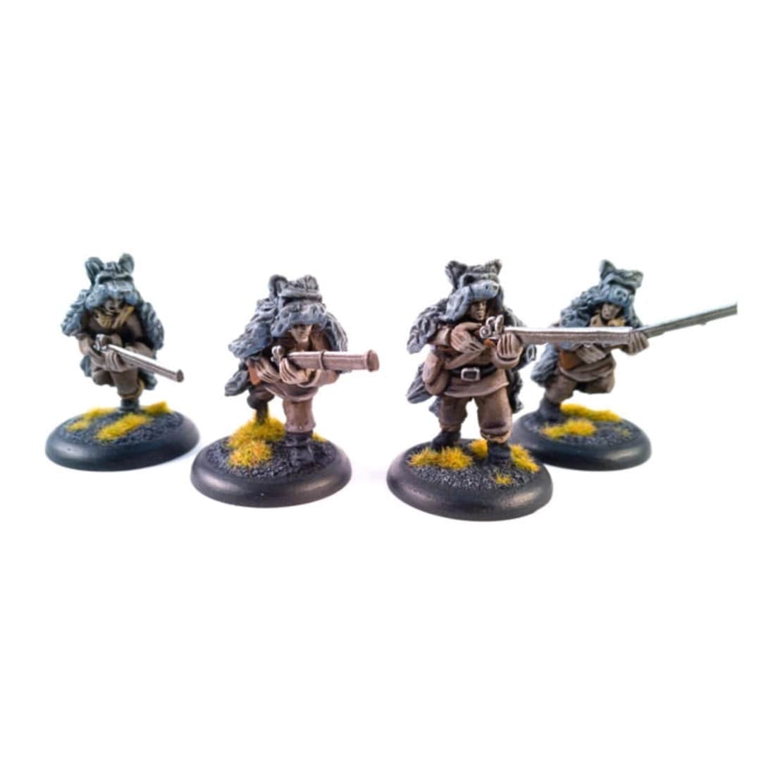 Wolf Pelts Musket Squad - Sci-fi Miniatures - 28mm - Etsy