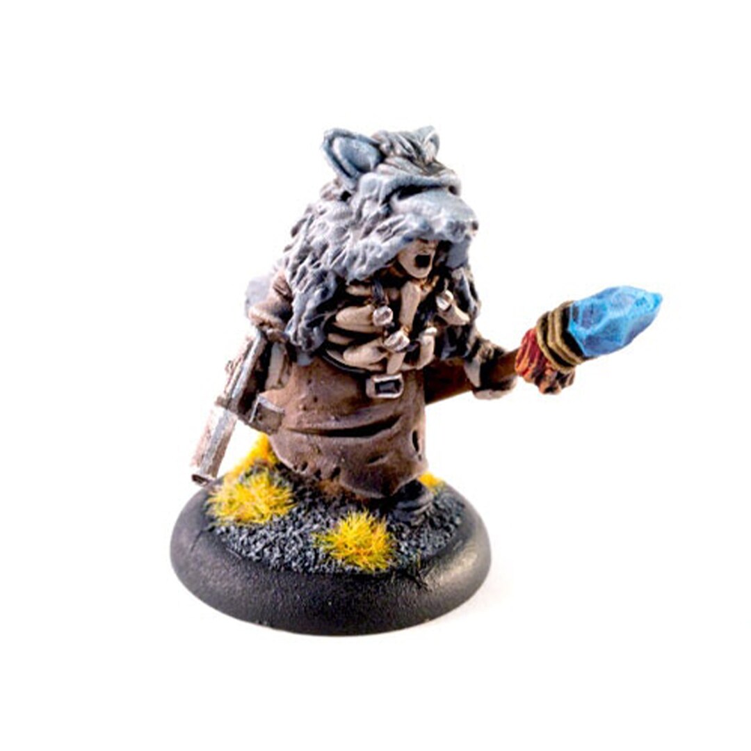 Wolf Pelts Shaman - Sci-fi Miniature - 28mm - Etsy