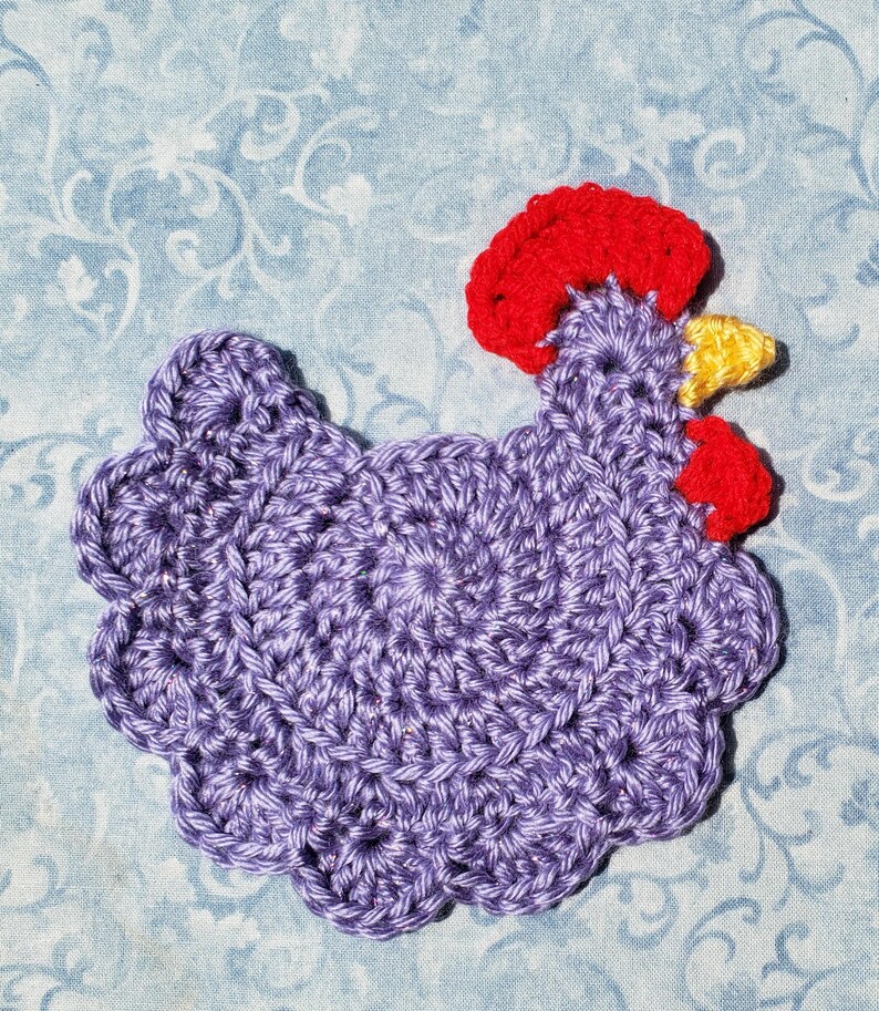 Sparkly Crochet Drink/beverage Chicken Coasters ~ Purples Grays Black ...