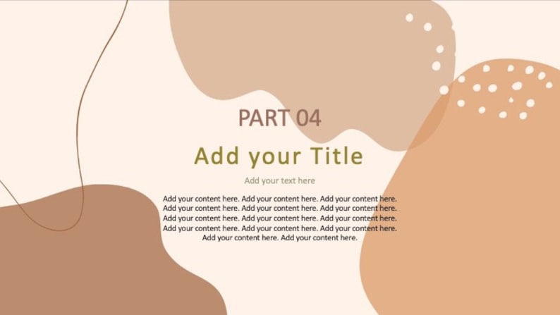 Warm Tone Powerpoint Template - Etsy
