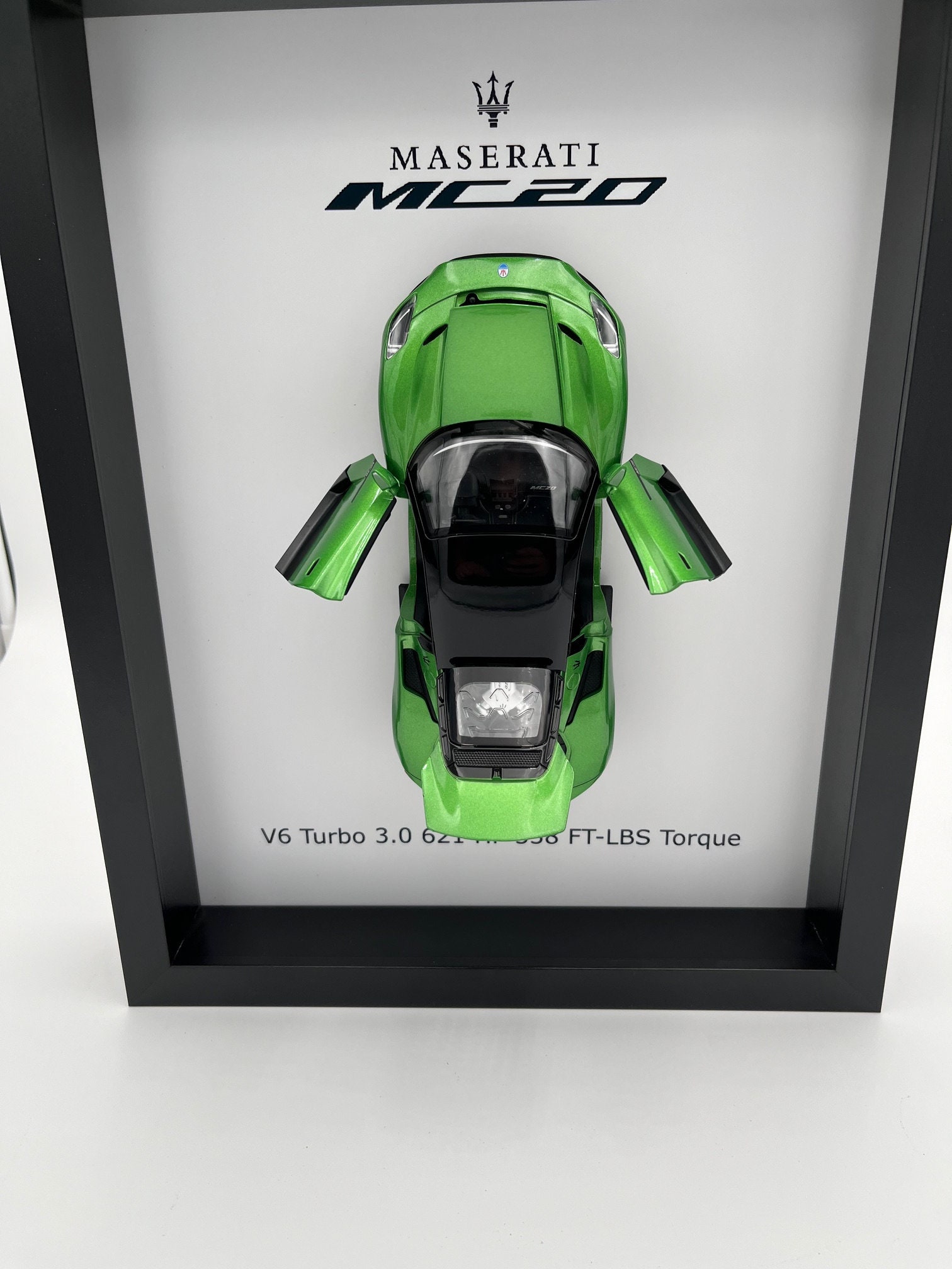 Maserati MC20 Scale 1/24 Wall Art, 12x15 Decor, Car Lover Gift, Sports ...