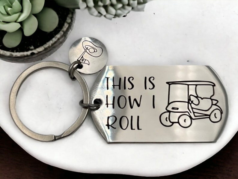 Personalized Golf Key Chain, Custom Golf Bag Tag, Golfer Gift, Golf ...