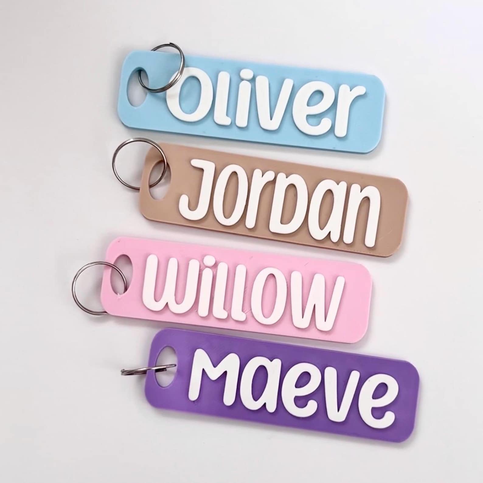 Personalized Name Keychain 3D Print File | Editable STL - Etsy