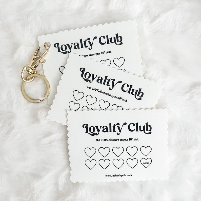 DIY Lash Loyalty Card Template | Editable Canva Design (digital ...
