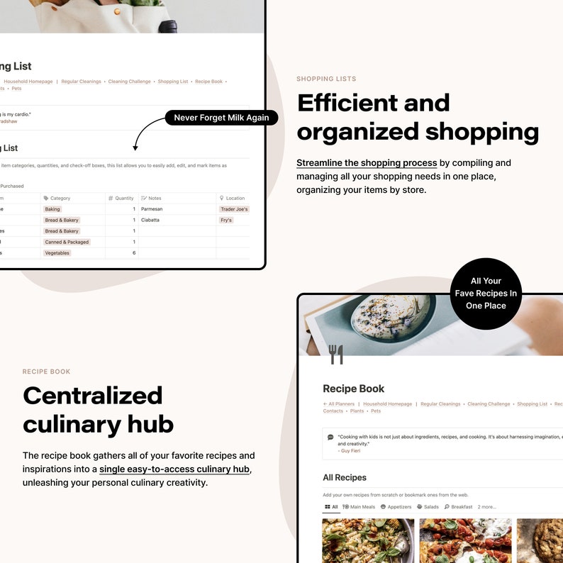 Notion Template Household Organizer, Notion Planner, Notion Clean ...