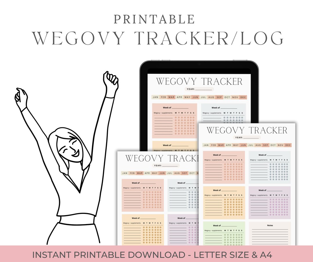 Wegovy Injection Tracker Supplement Tracker Personalized Health ...