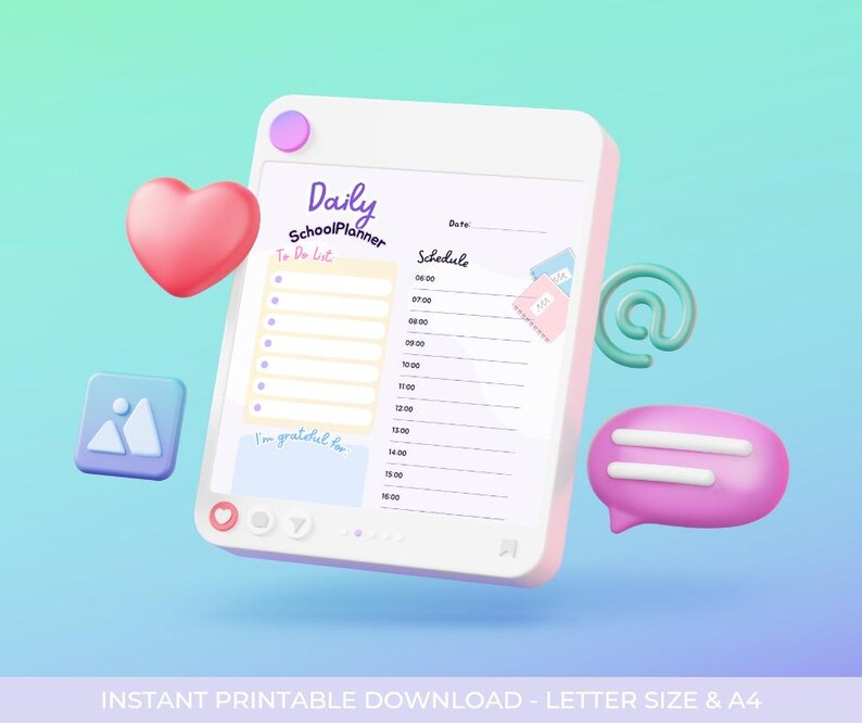 Homeschool Tracker Printable, Digital Daily Homeschool Planner, Daily ...