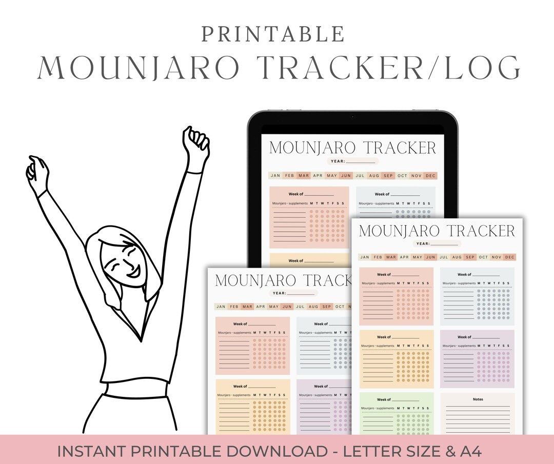 Mounjaro Injection Tracker Supplement Tracker Personalized Health ...