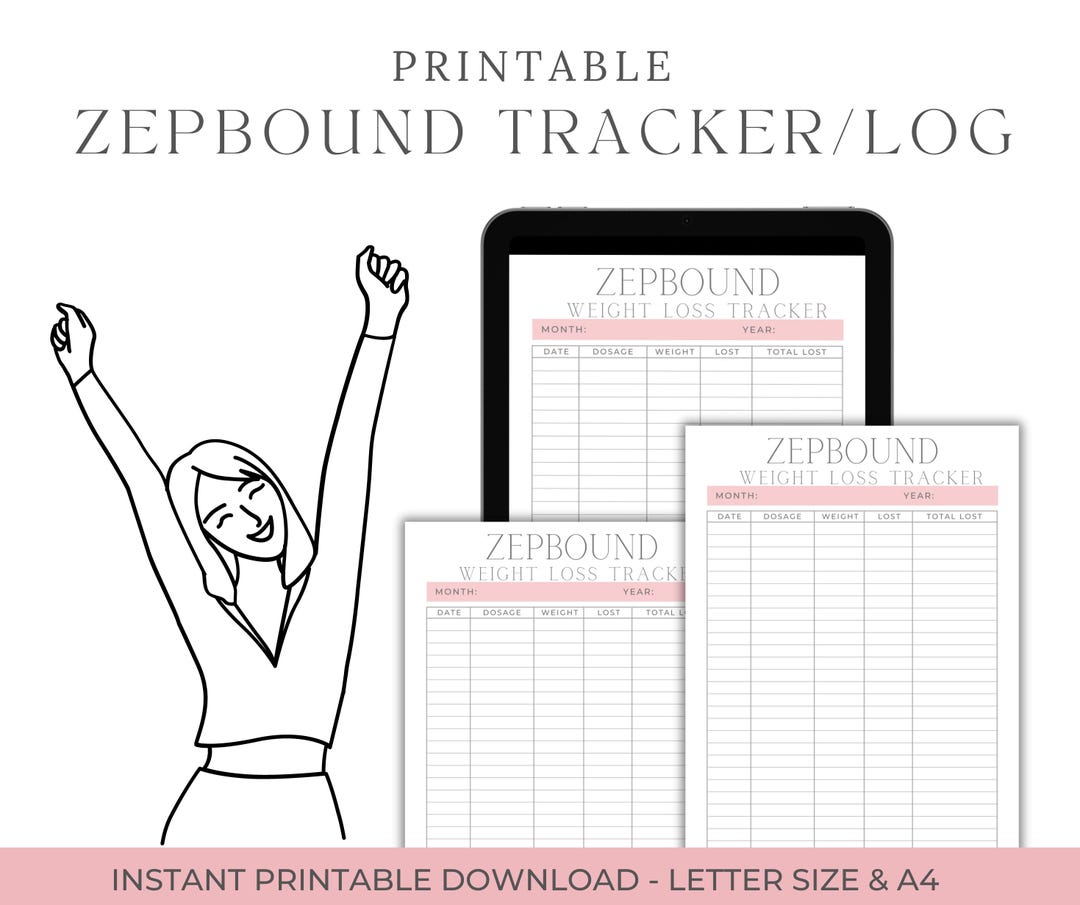 Zepbound Injection Tracker Pink Weightloss Tacker Tracker Personalized ...