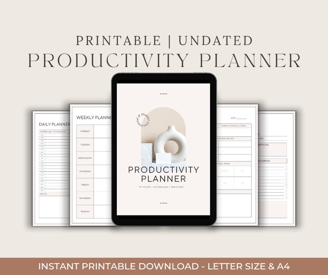Minimalistic Planner Printable Planner 2024 PDF Planner Minimalist ...