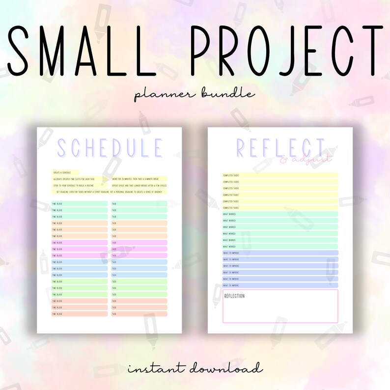 A5 Project Planner Page Printable, Goal Setting, Task Management ...