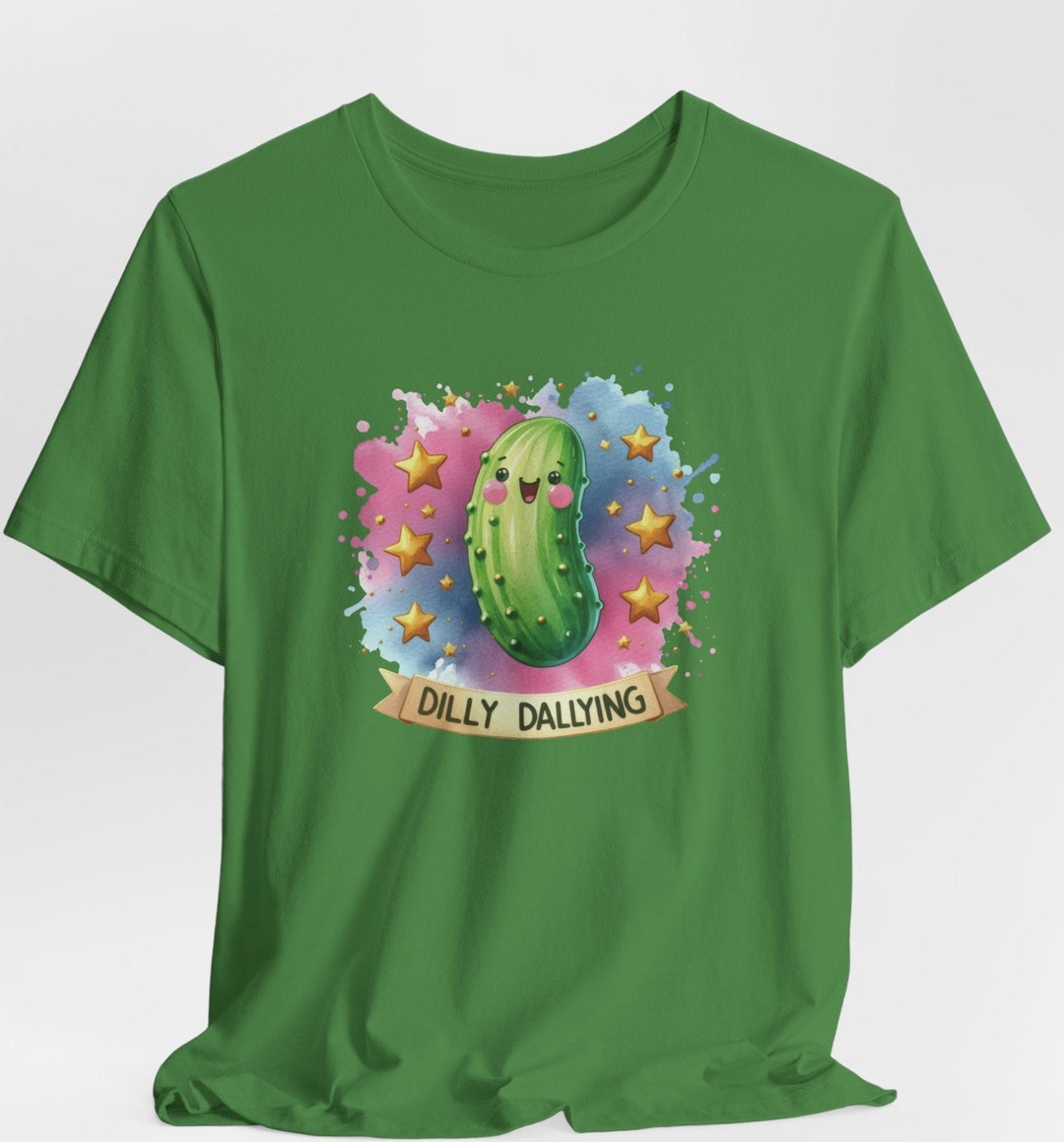 Dill Pickle Dilly Dally Graphic T Shirt, Funny Retro T Shirt Dilly ...