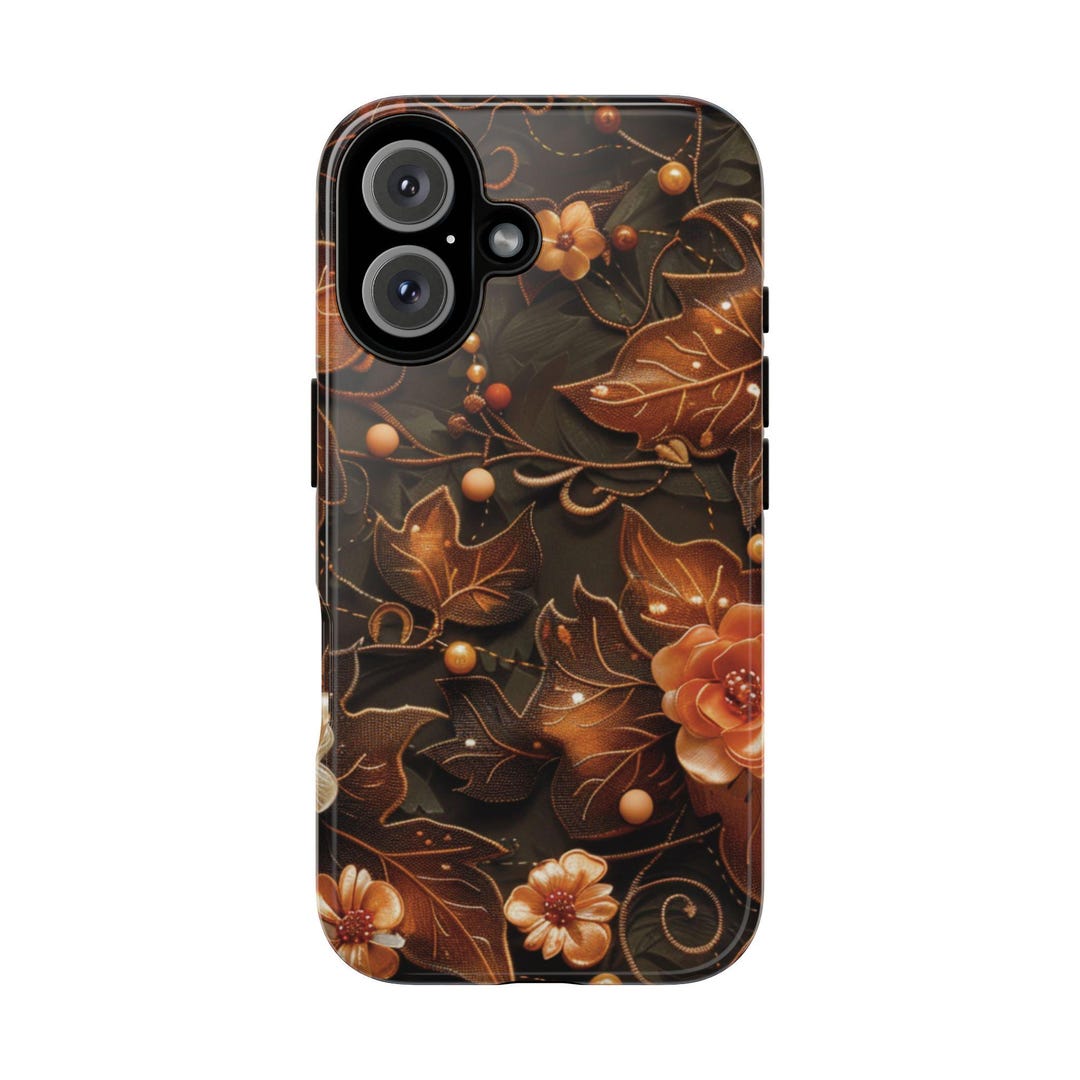 Autumn Leaves Art Nouveau Tough Phone Cases Autumn Botanical Fall ...