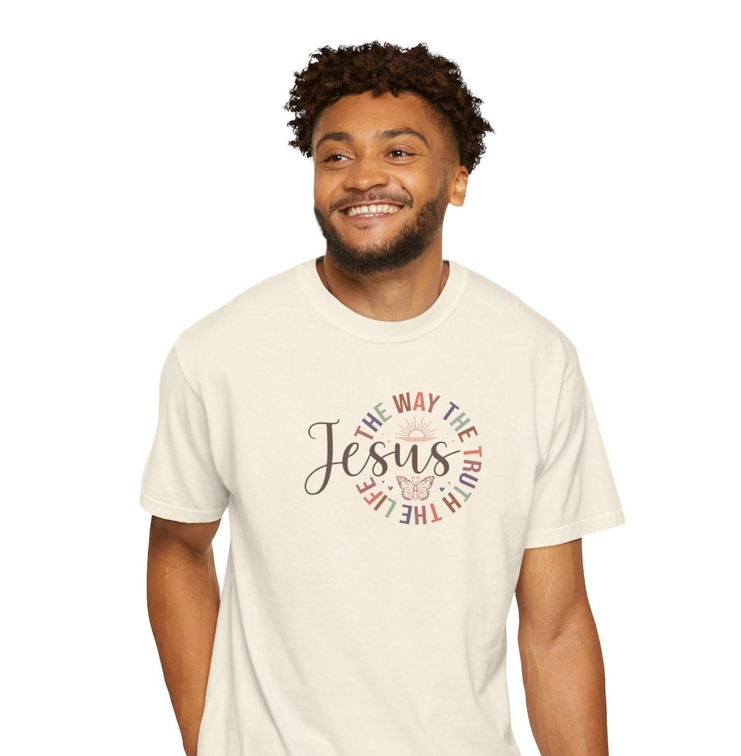 Jesus Shirt Jesus Way Truth Life Christian Shirt Christian Comfort ...