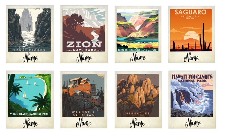 National Park Door Decs 50 Designs: Digital Download - Etsy