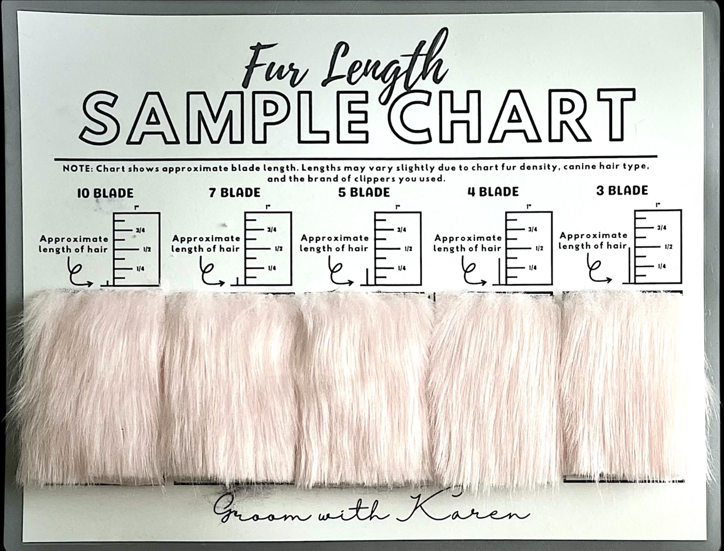 Grooming Hair Chart - Etsy