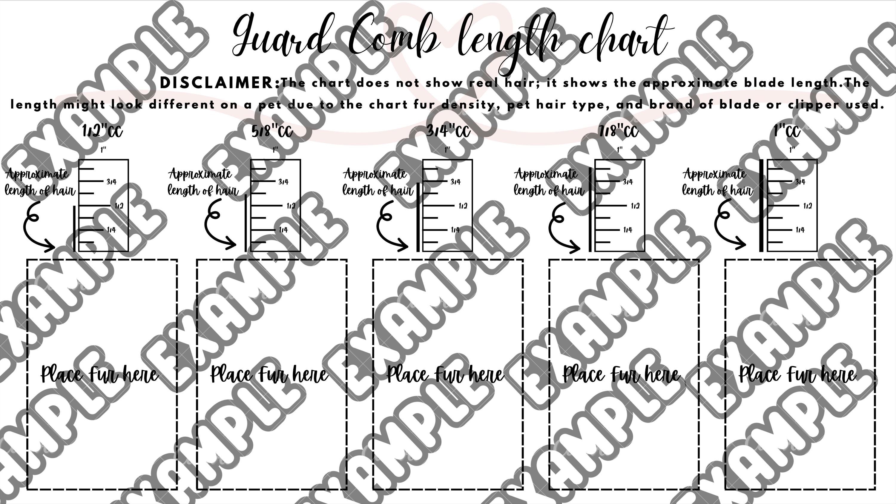 Grooming Fur Chart digital/diy - Etsy