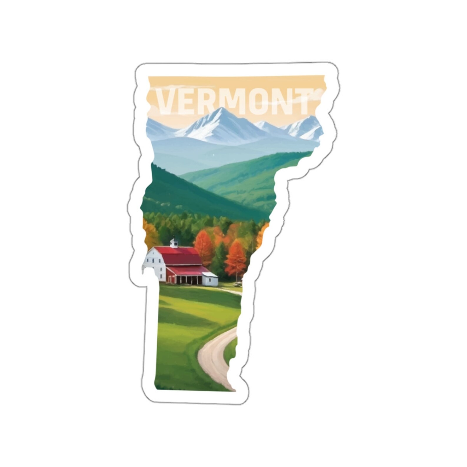 New England Sticker Set - Etsy