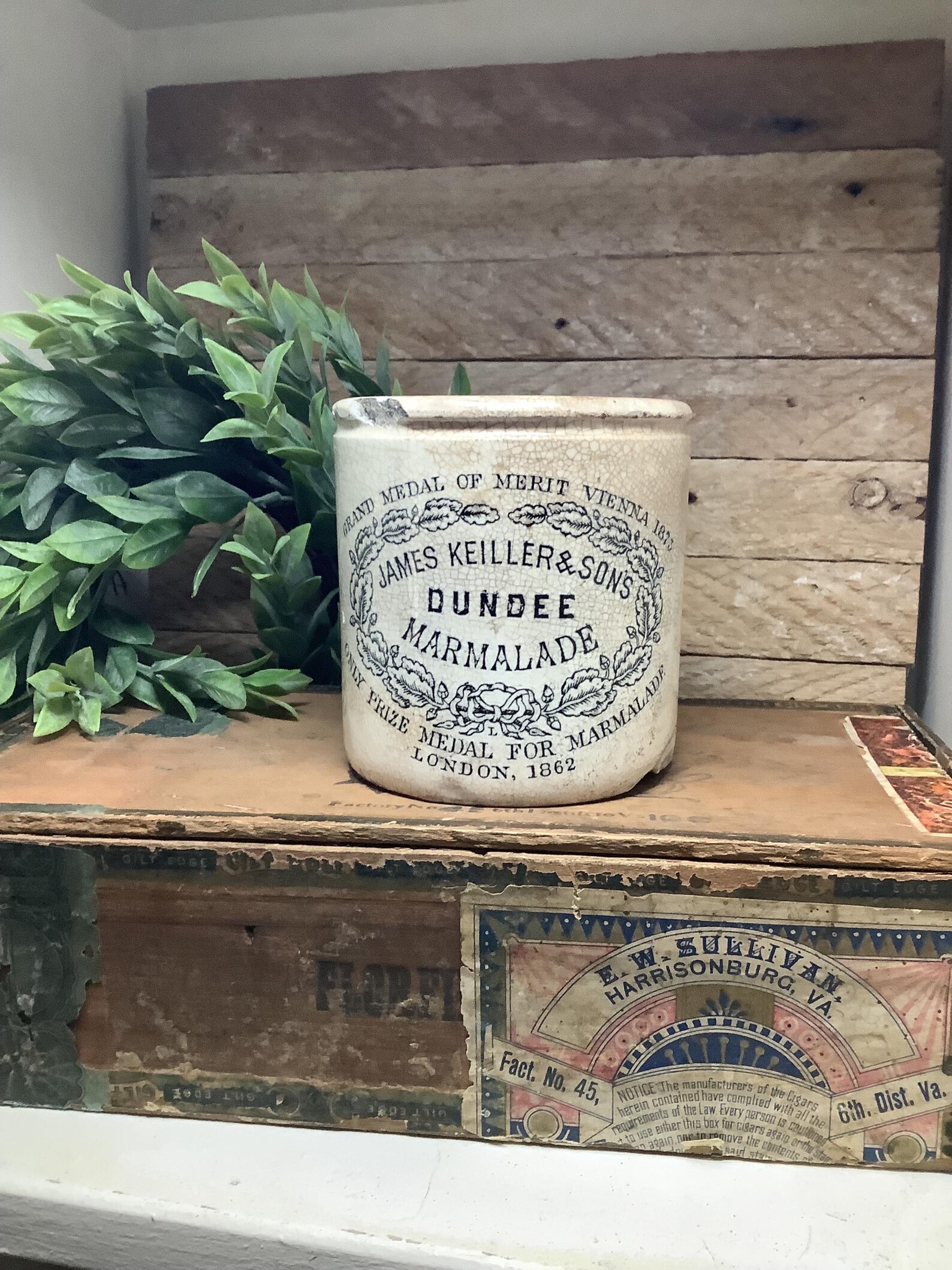 James Keiller and Sons Dundee Marmalade Jar English Advertising Pot ...