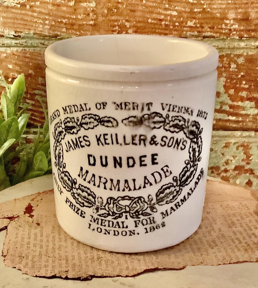 Vintage James Keiller Dundee Marmalade Stoneware Jar - Etsy