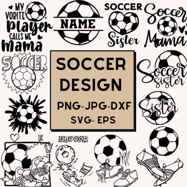 Soccer Dxf - Etsy