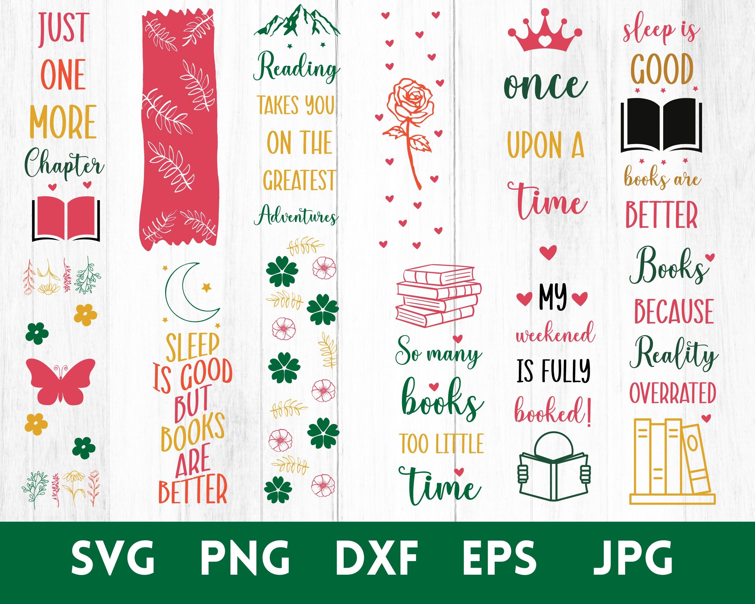 Bookmark SVG Bundle,bookmark Quote Svg, Bookmark SVG PNG, Bookmark ...