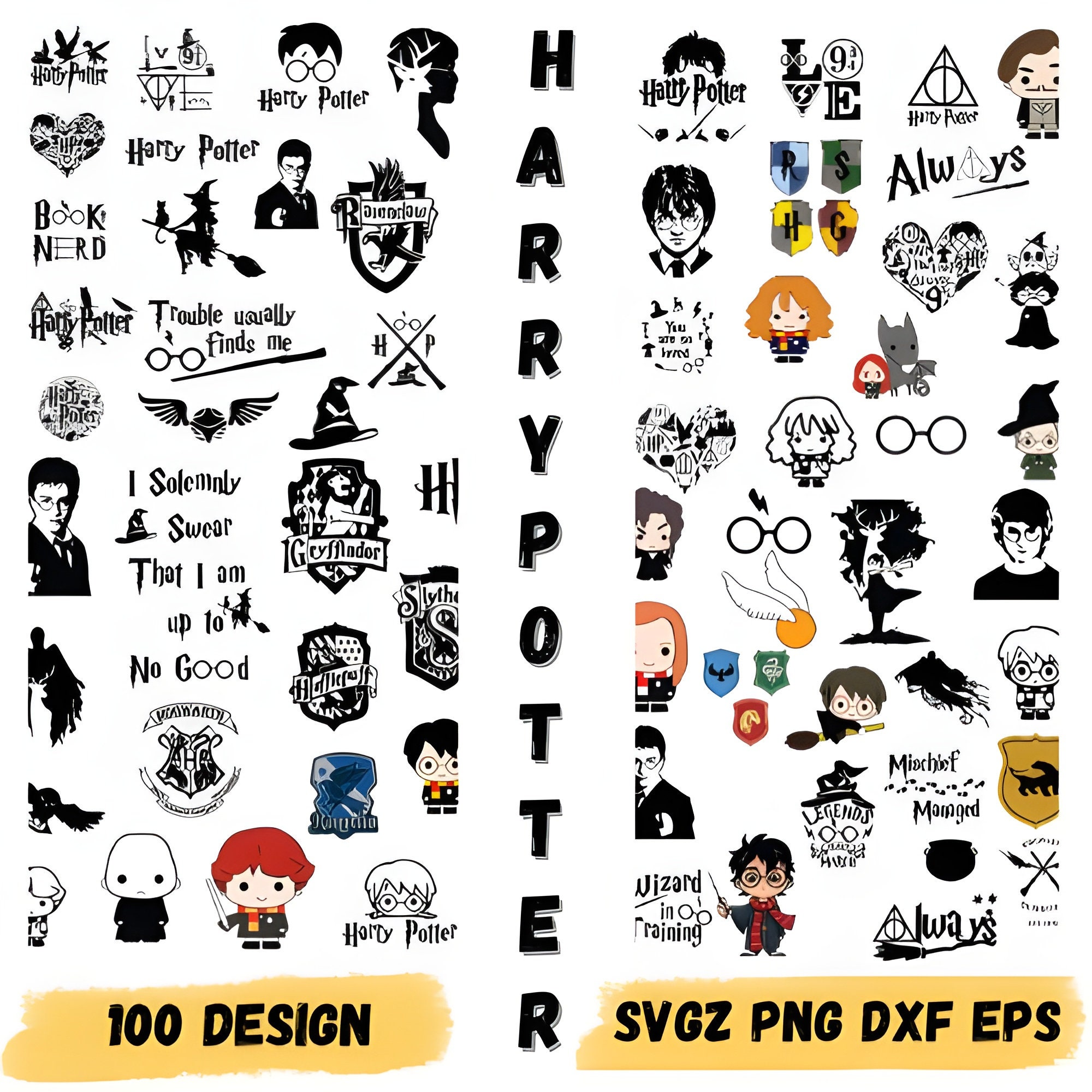 Harry Pottery Svg, Eps, Dxf Hogwarts Svg-toy Story Svg-hogwarts Png ...