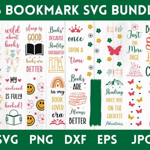 Bookmark SVG Bundle,bookmark Quote Svg, Bookmark SVG PNG, Bookmark ...